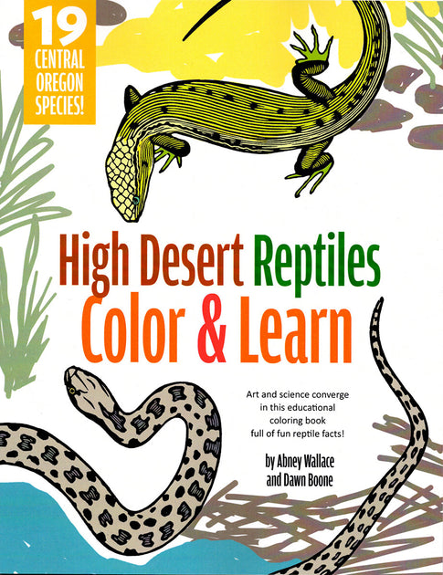 coloring book reptiles