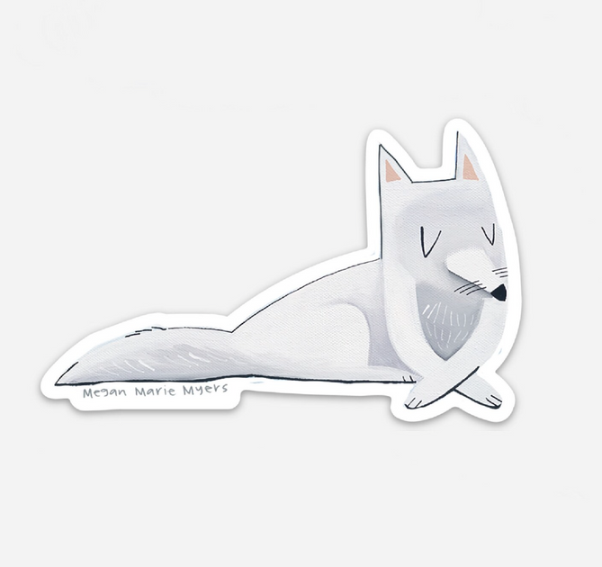 Sticker - White Fox – The Workhouse Bend